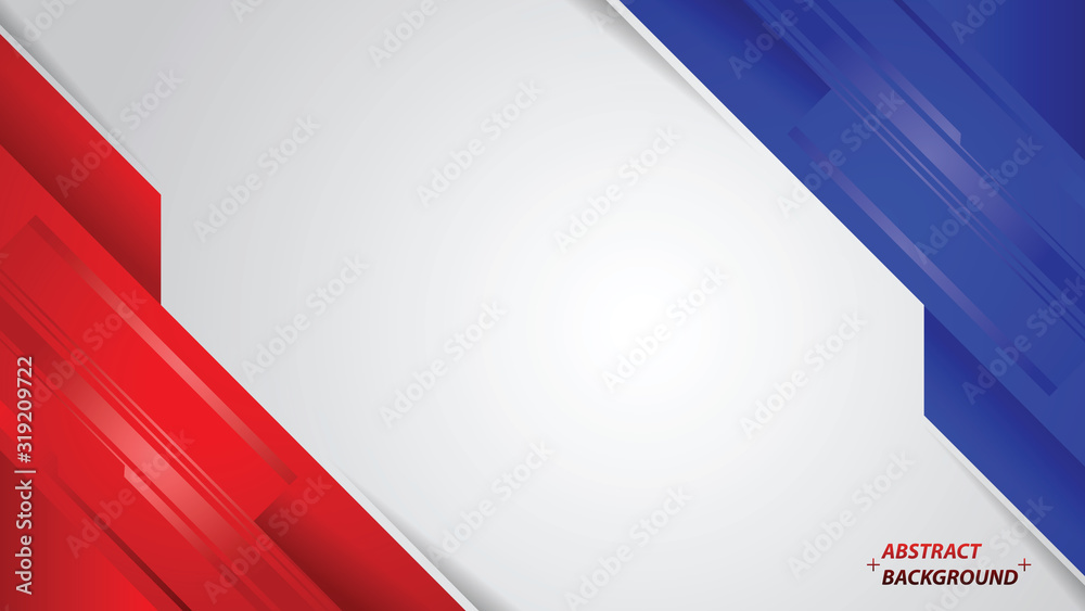 Abstract red white and blue modern design Stock Vector | Adobe Stock