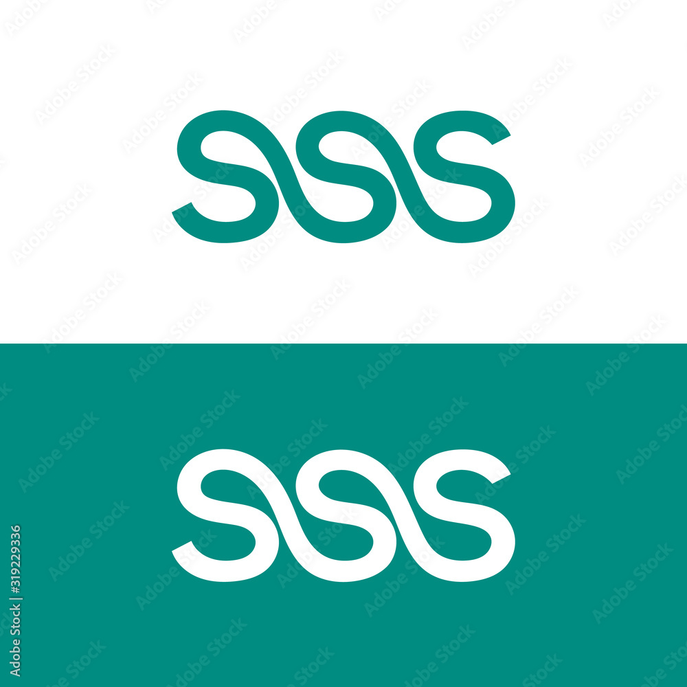sss letter logo design, s s s logo design Stock Vector | Adobe Stock
