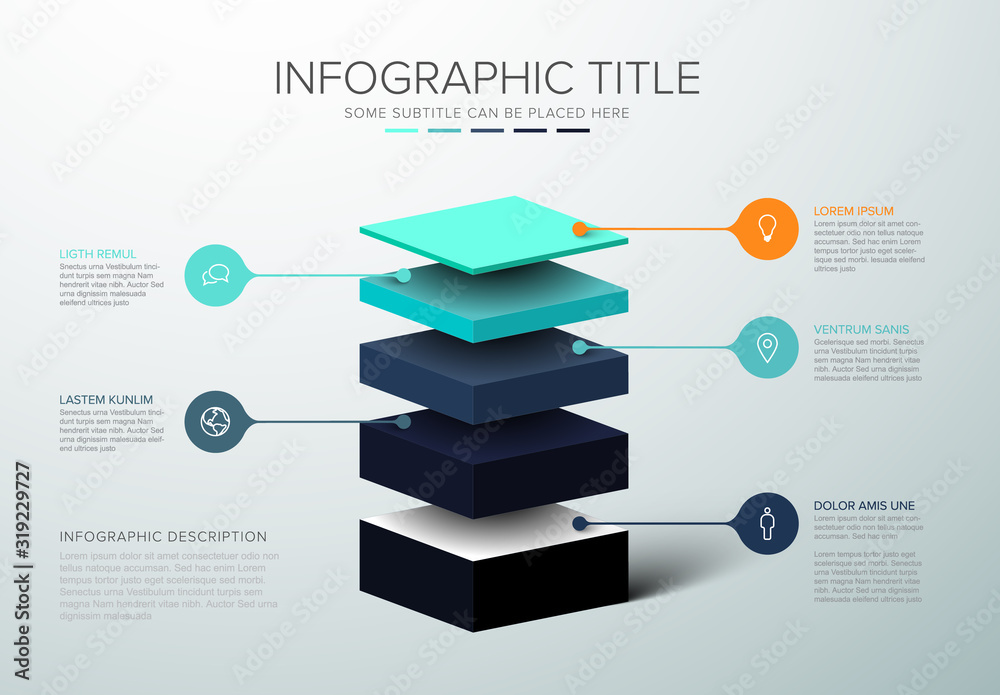 Vector Infographic layers template Stock Vector | Adobe Stock