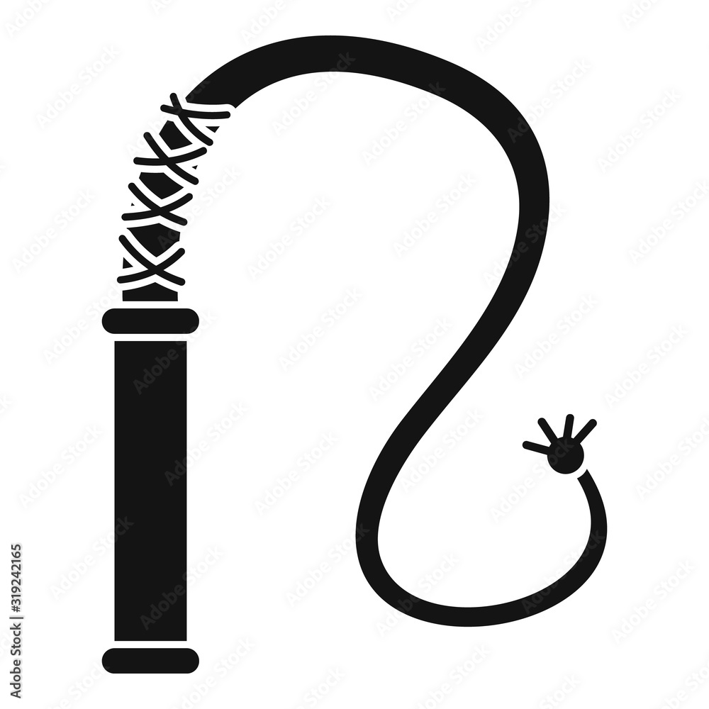 Whip icon. Simple illustration of whip vector icon for web design ...