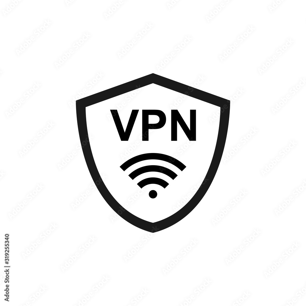 VPN icon vector. Virtual Private Network icon. Internet Security VPN ...