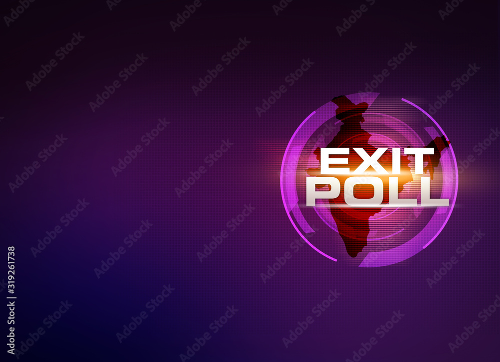 exit poll, election India background illustration, exit poll, pre poll ...