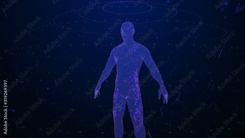 Artificial intelligence background. You can use it for a technology ...