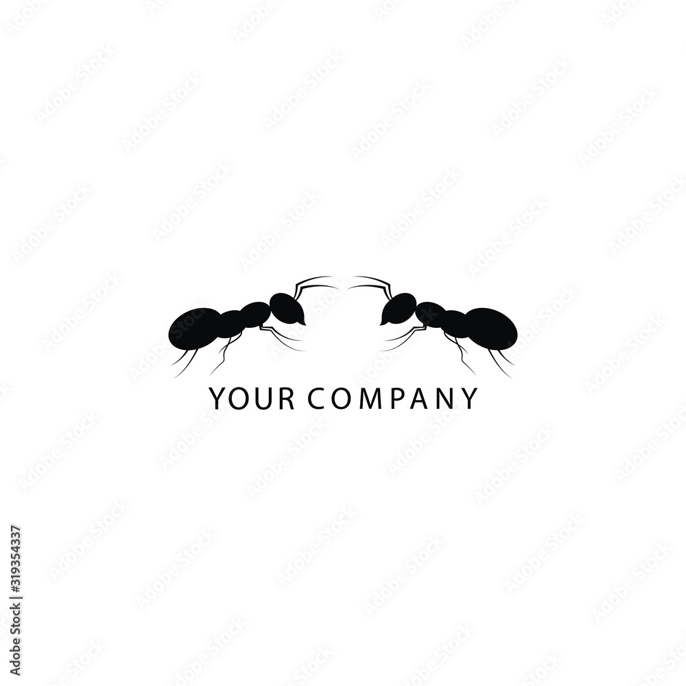 ant logo vector illustration. ant logo desing, symbol icon Stock Vector ...