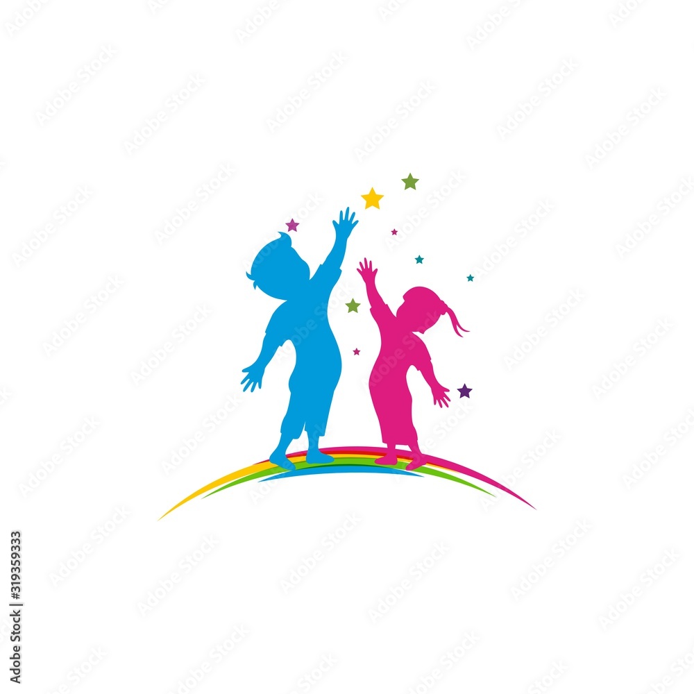 kids concept vector illustration Stock Vector | Adobe Stock