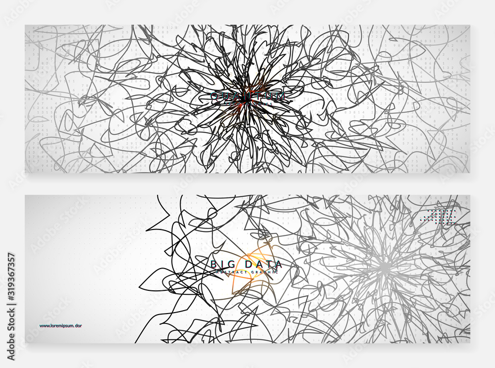 Abstract tech visuals. Digital technology background. Artificial ...