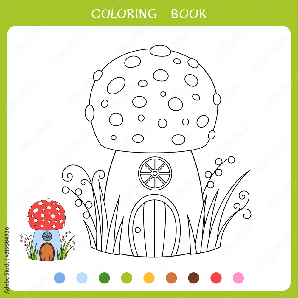 Simple educational game for kids. Illustration of the fairytale ...