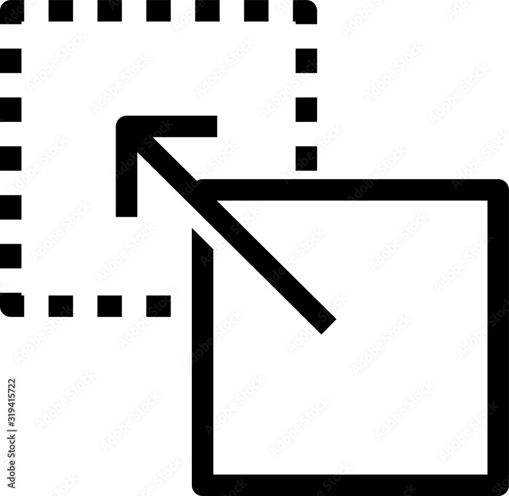 drag and drop icon Stock Vector | Adobe Stock