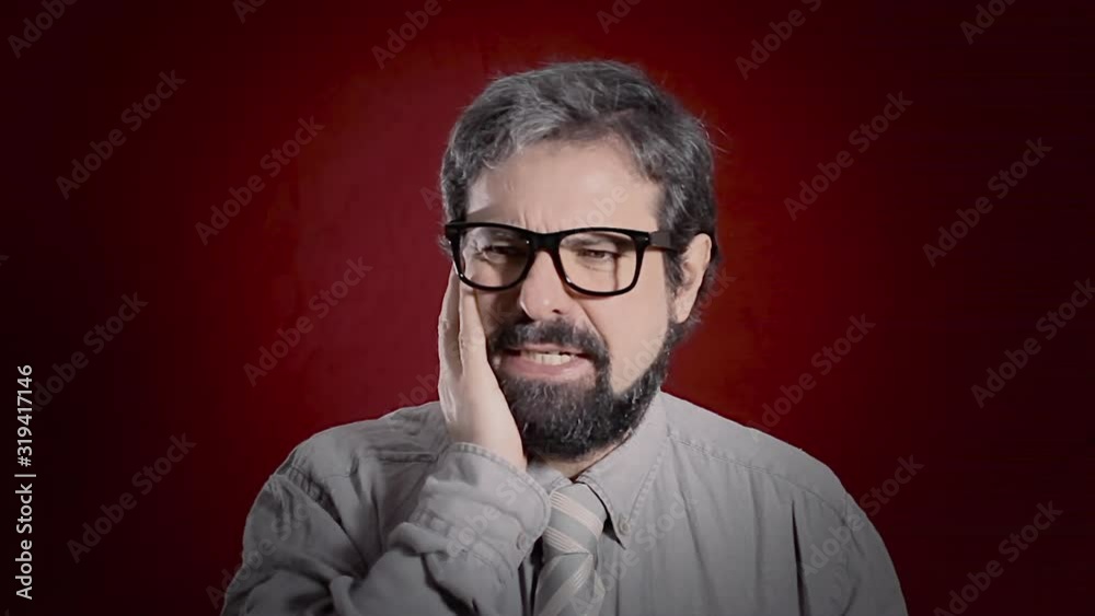 Video „The expression of an ashamed man. Medium close-up shot of the ...