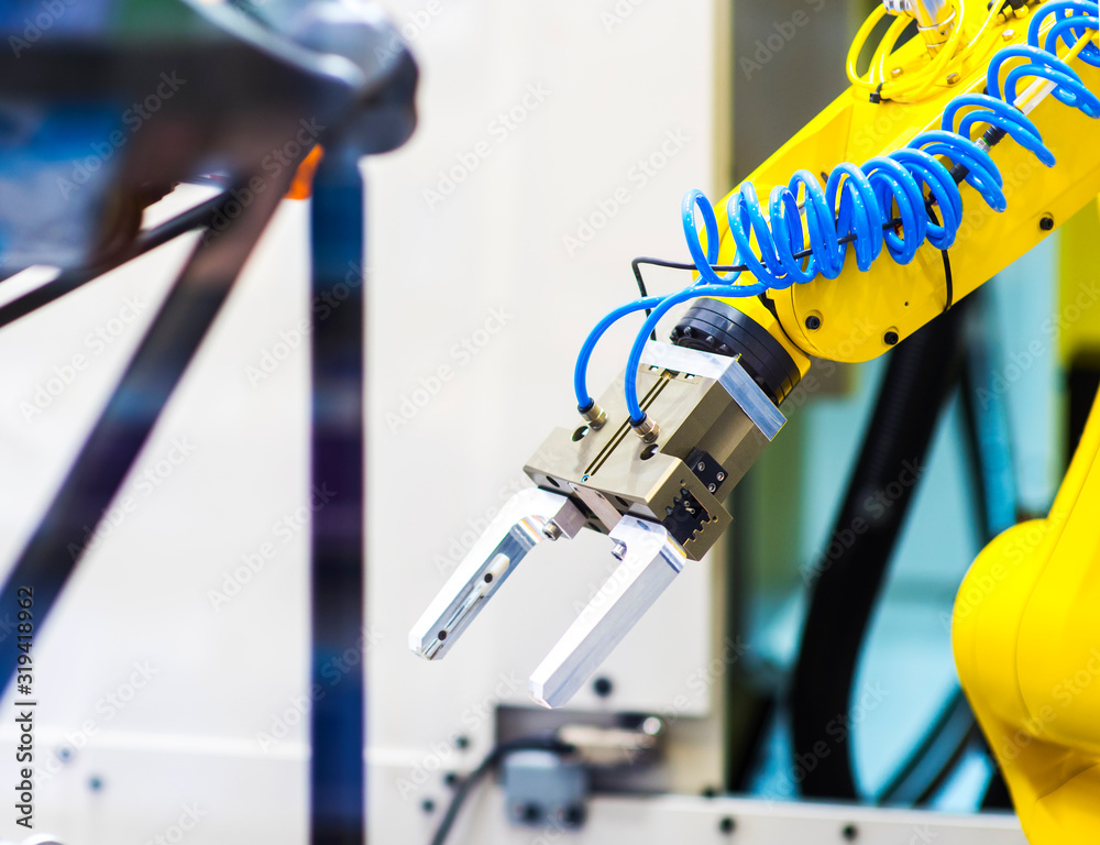 Augmented reality for industry concept. Robotic and Automation system ...