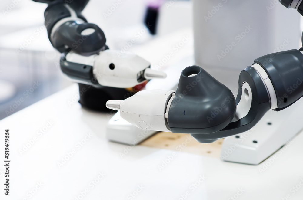 Augmented reality for industry concept. Robotic and Automation system ...