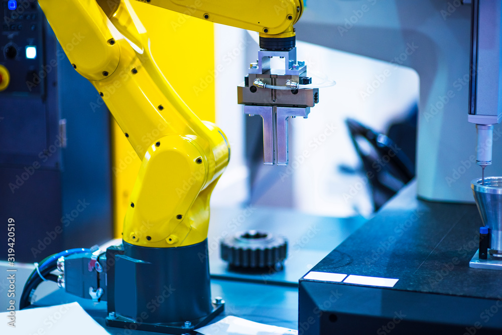 Augmented reality for industry concept. Robotic and Automation system ...