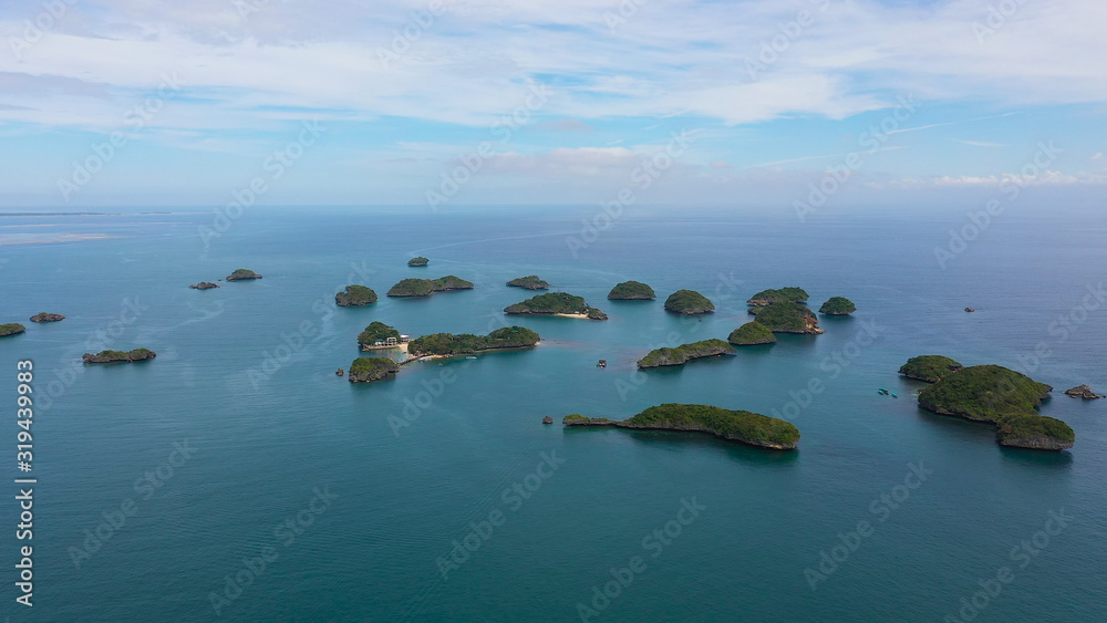 Tropical landscape of the Island with beaches and coves in the ...