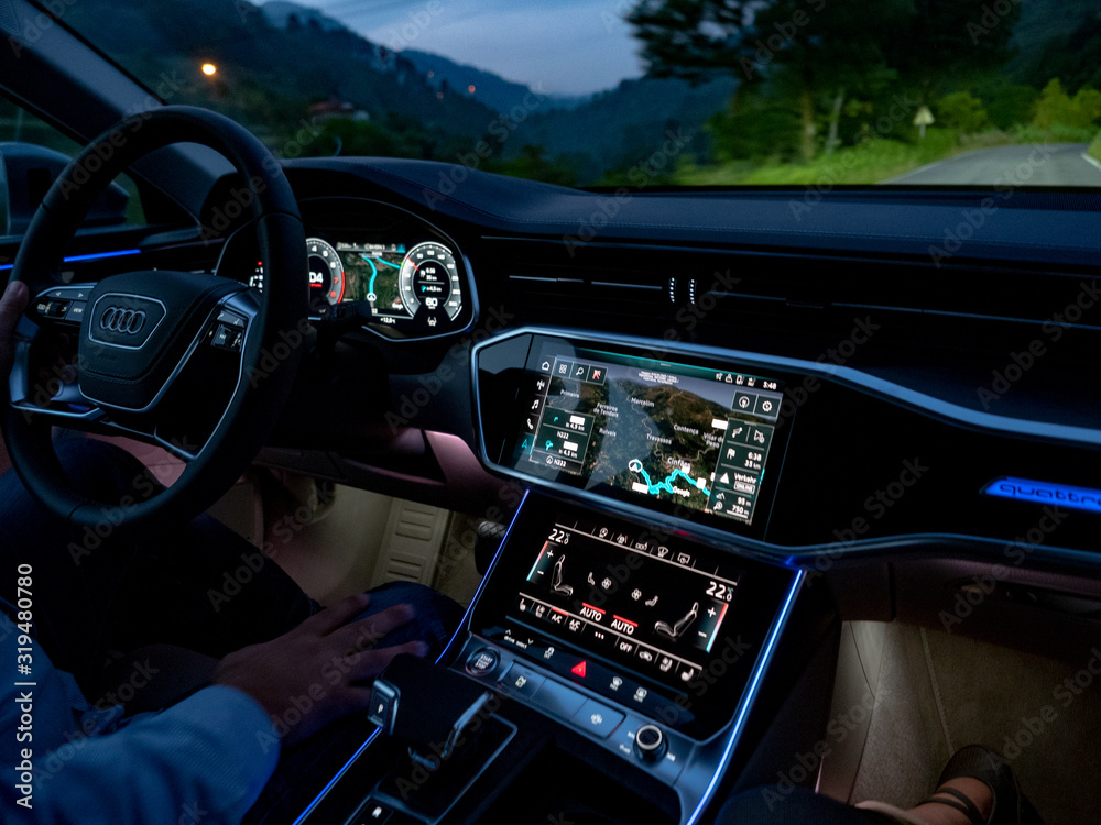 Audi A6 Interior Night