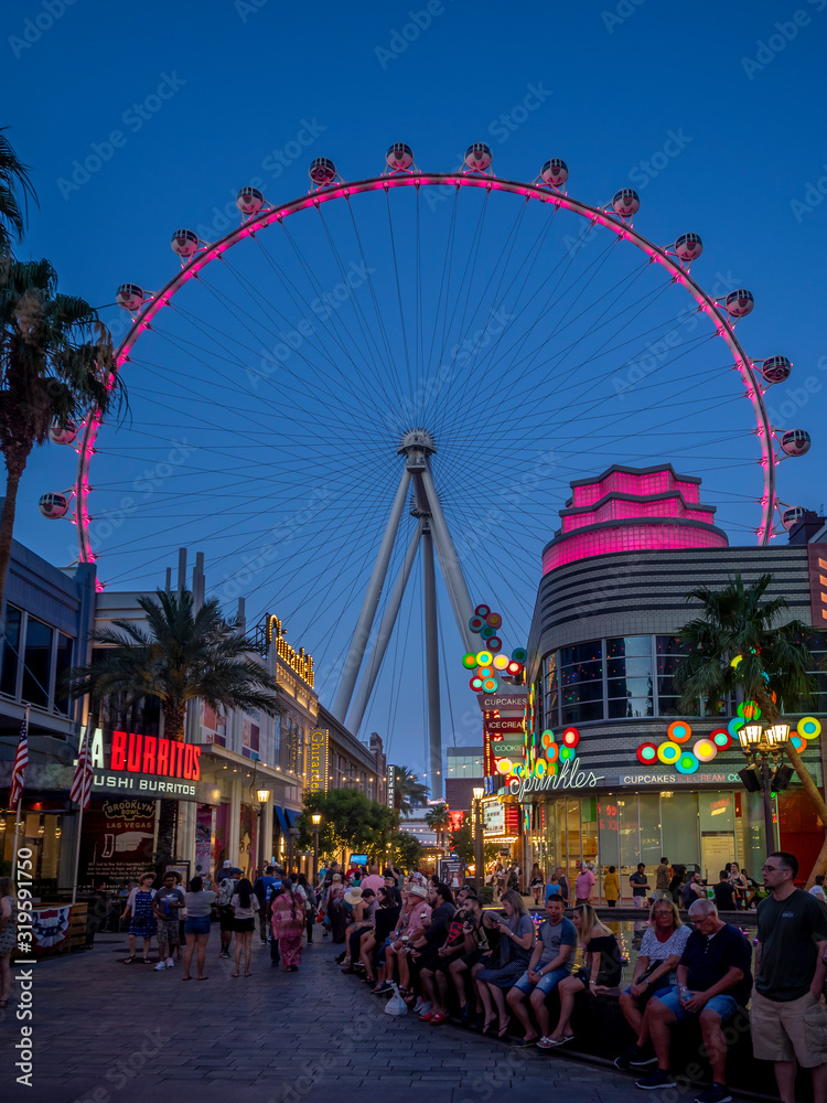 Las Vegas, Nevada / USA - June 7, 2018: View of the the LINQ High ...