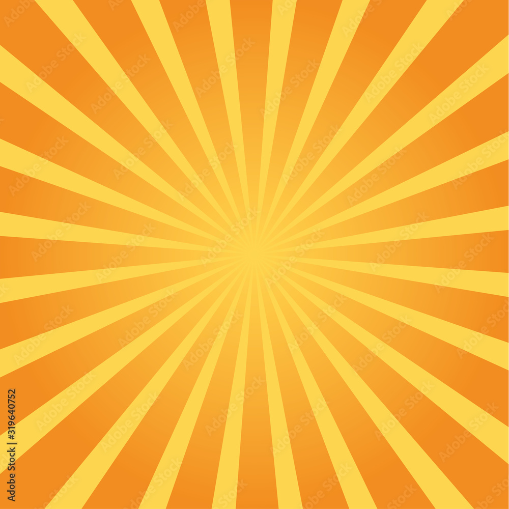 Colorful Sunburst Icon. Colored Sun Rays Symbol, Label and Concept ...