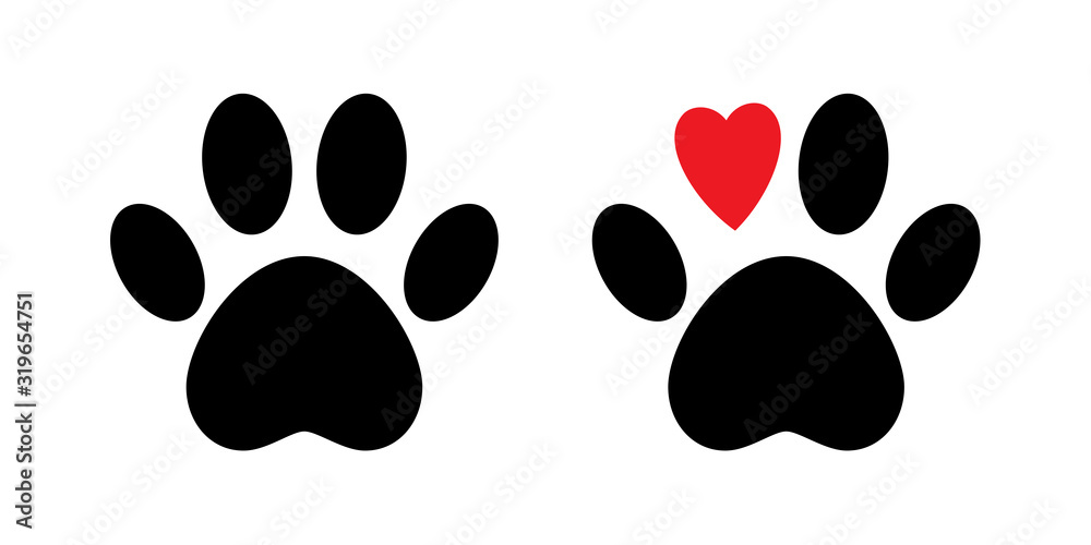 Red Dog Paw Logo