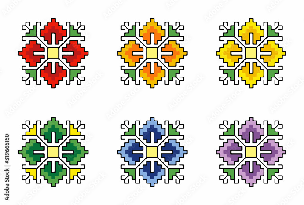 Bulgarian folk motif shevitsa pattern, Beautifull print on demand ...