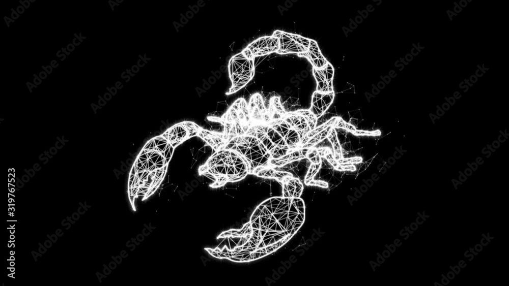 Scorpio zodiac constellation icons signs with galaxy stars background ...