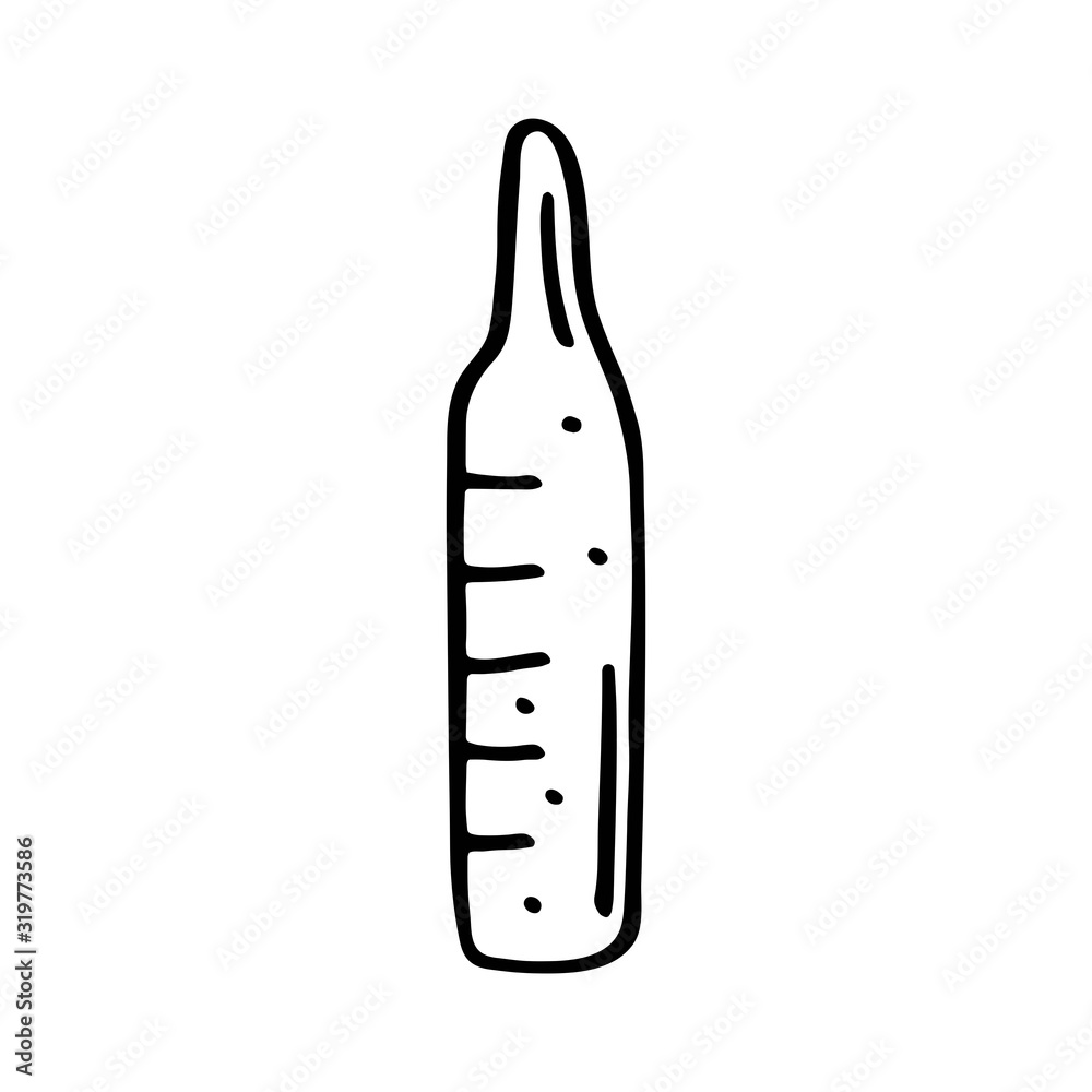 Medical cure, pharmacy cartoon doodle hand drawn vector illustration ...