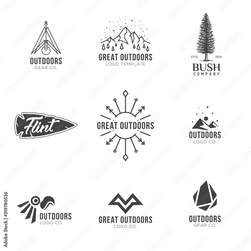LOGO_Logo outdoors 1 Stock Vector | Adobe Stock