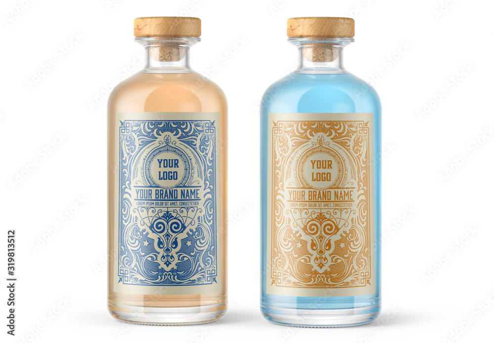 Vintage Liquor Label Packaging Layout Stock Template | Adobe Stock