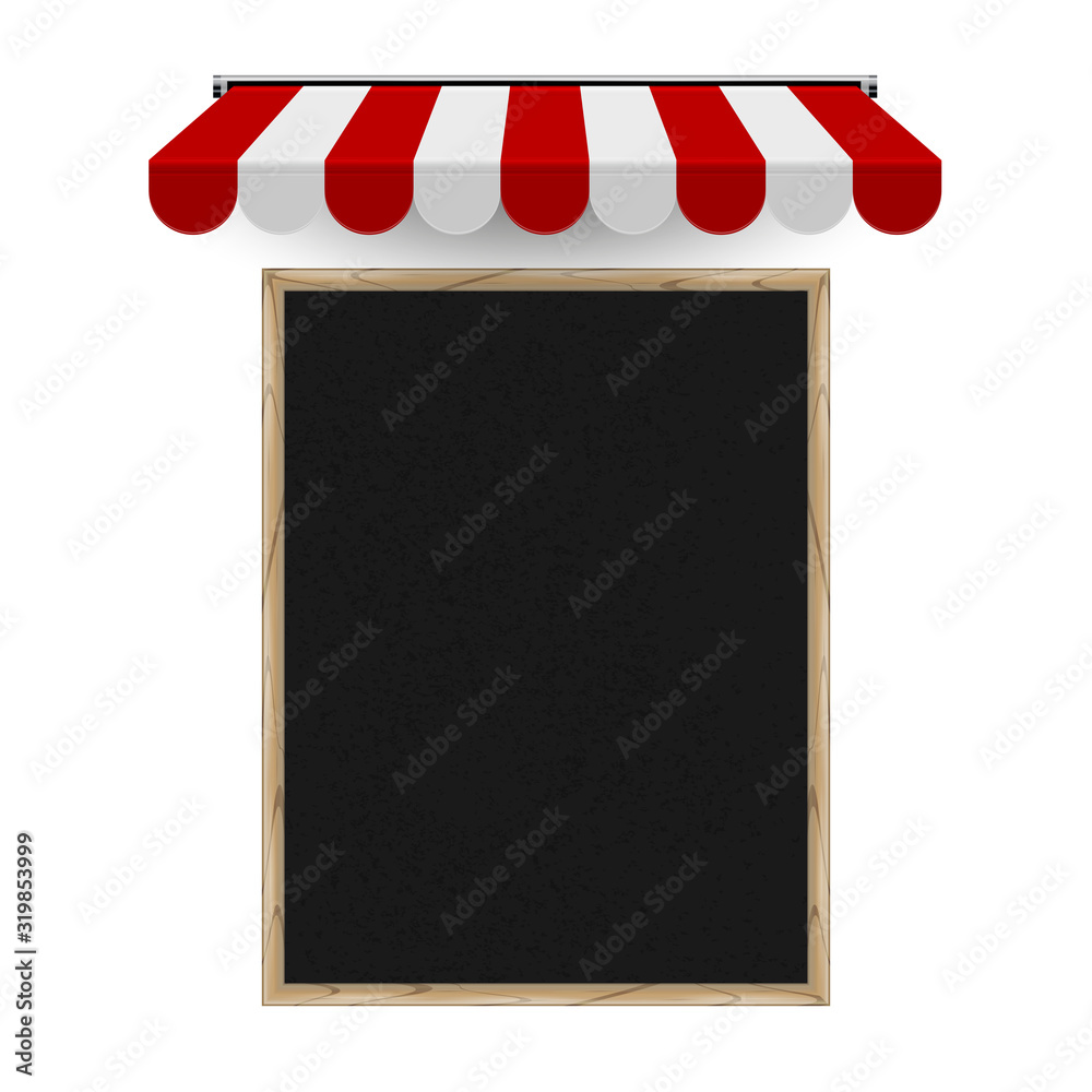 Restaurant, cafe menu board vertical template. Realistic vector ...