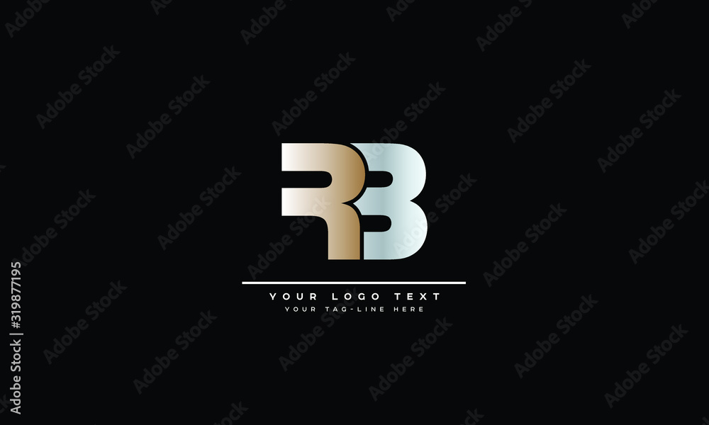RB ,BR ,R ,B Letter Logo Design with Creative Modern Trendy Typography ...
