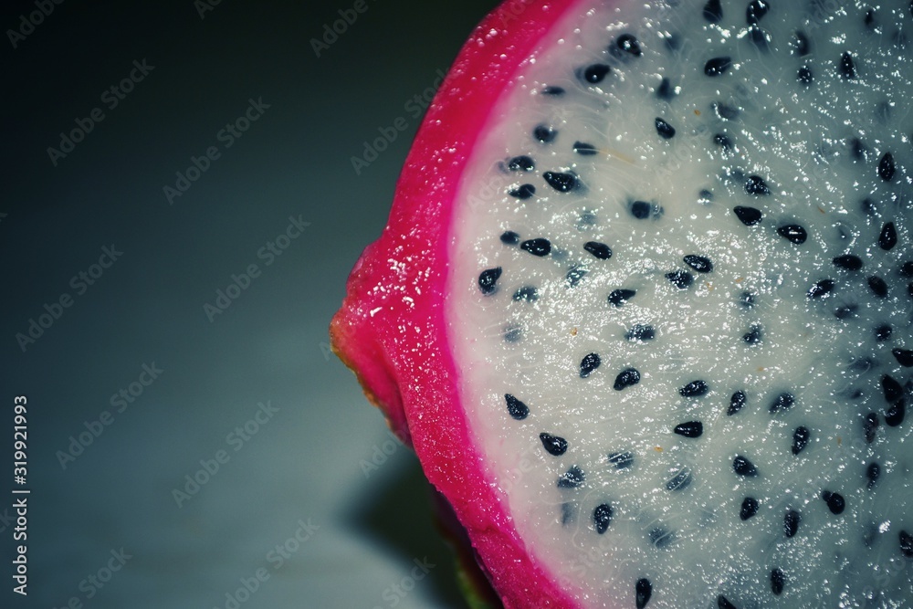 Cross Section Of Pitaya Fruit Stock Photo | Adobe Stock Cross Section Of Pitaya Fruit Stock Photo | Adobe Stock