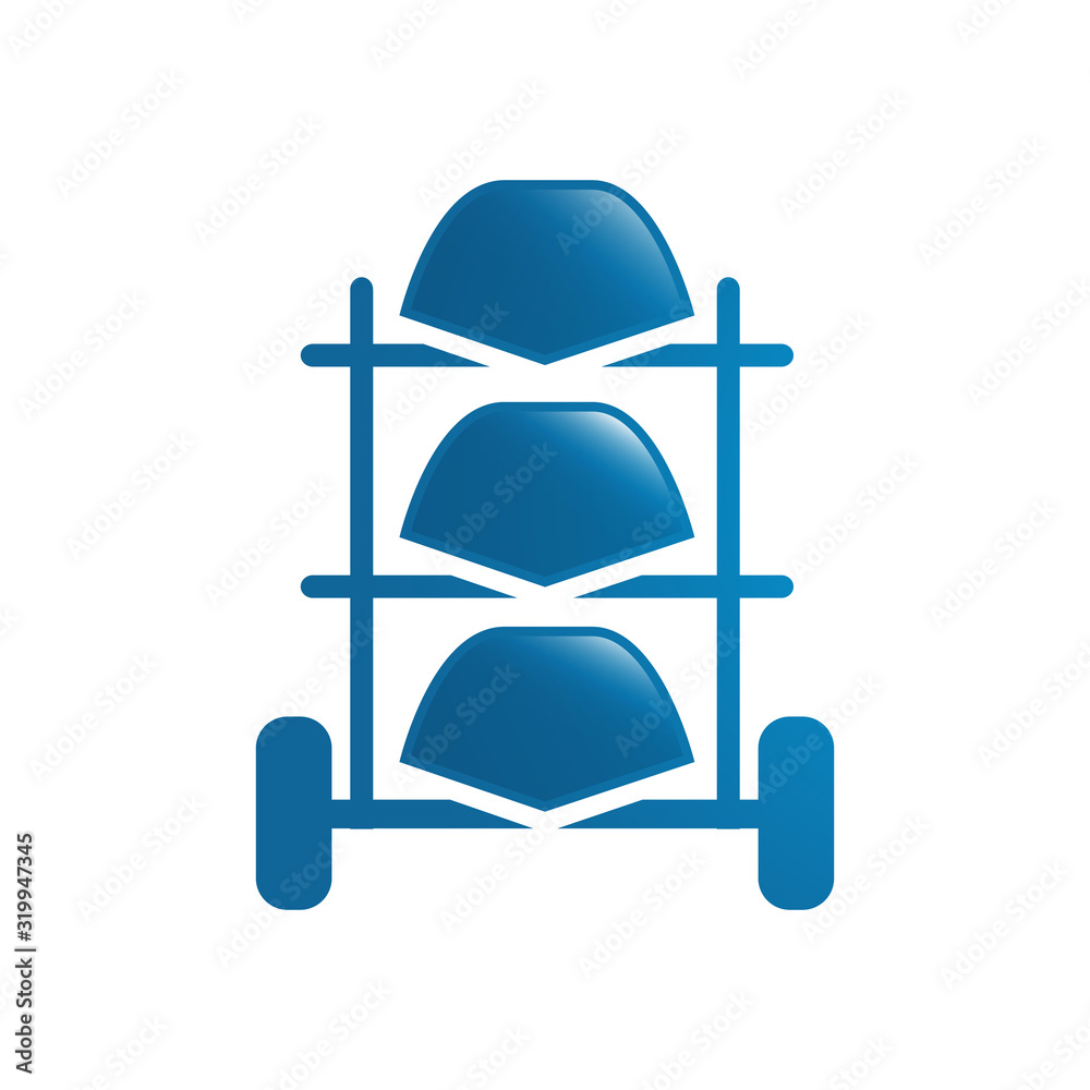 utility tool for towing boat trailer logo design vector illustrations ...