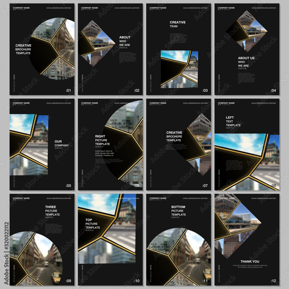 A4 brochure layout of covers design templates for flyer leaflet, A4 ...