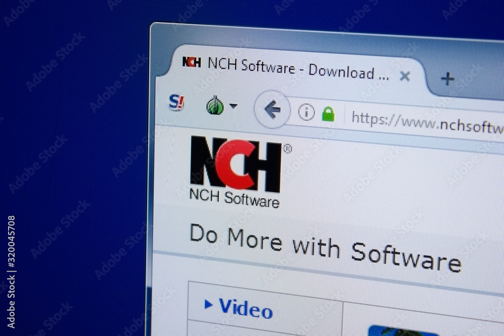 Ryazan, Russia - September 09, 2018: Homepage of Nch Software website ...
