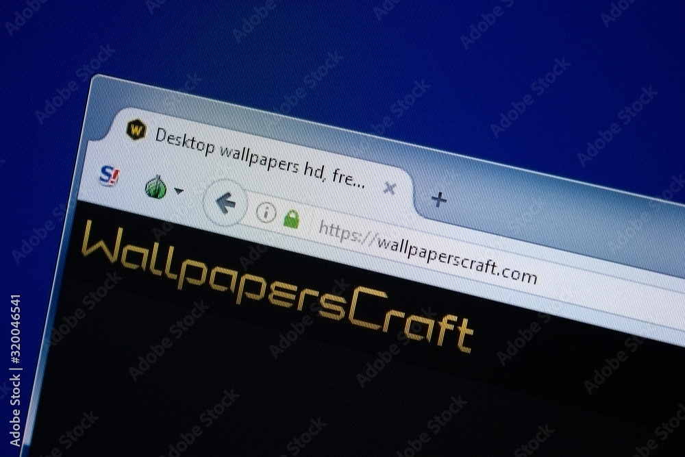 Ryazan, Russia - September 09, 2018: Homepage of Wallpapers Craft ...