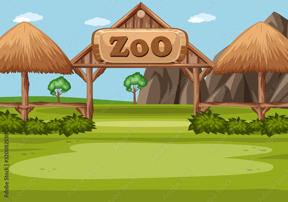 Zoo Sign Cartoon