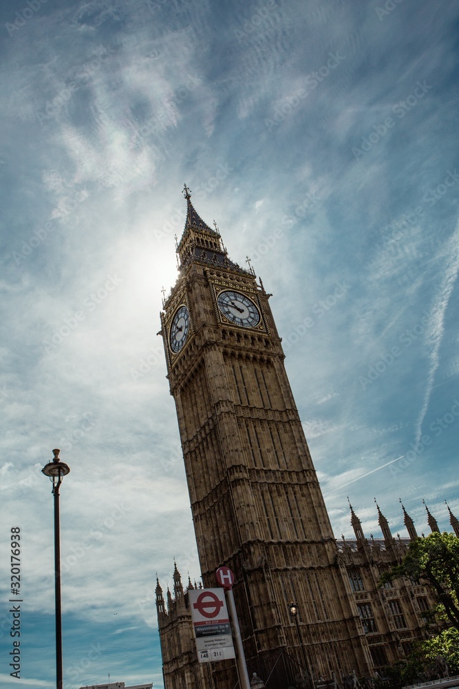 Big Ben And Underground Sign Stock Photo | Adobe Stock