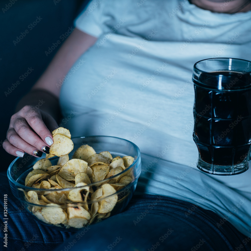 overeating, sedentary lifestyle, bad habits, food addiction, eating ...