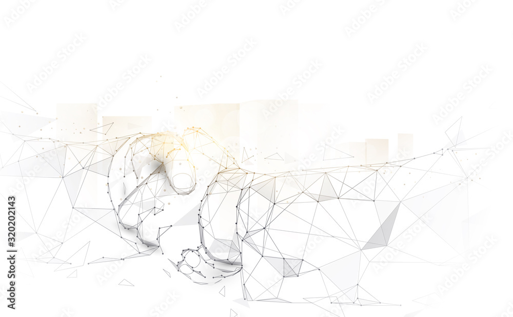 Hands Forming A Triangle Drawing