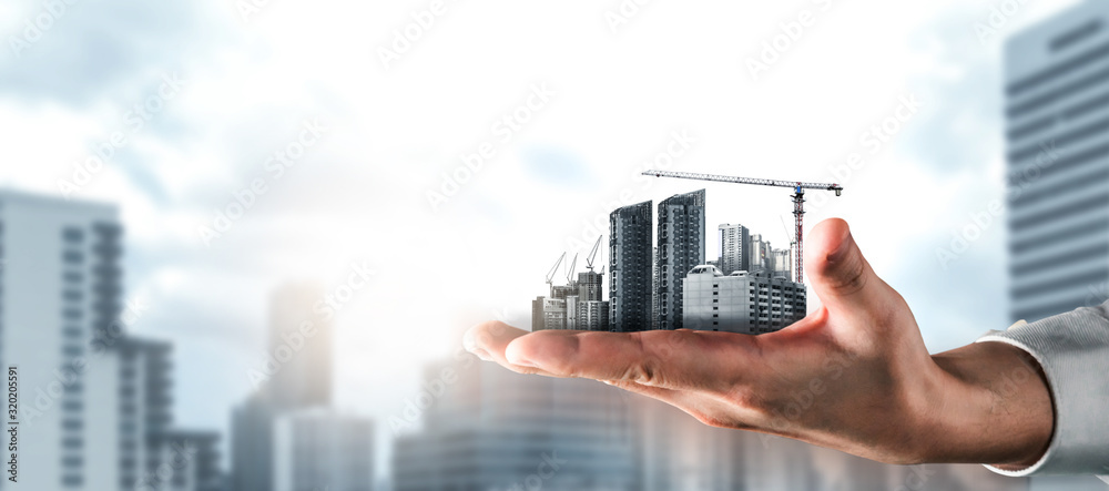 Innovative architecture and civil engineering building construction ...