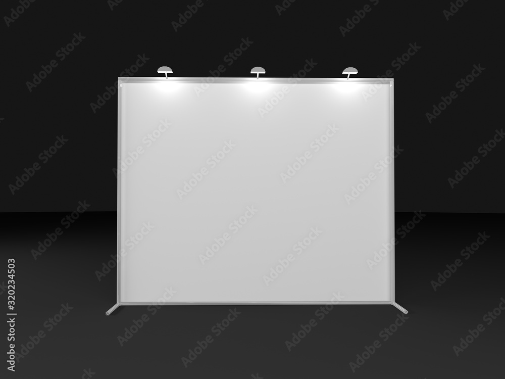 3d render 2x3 backdrop with light. Realistic mockup. Stock Illustration ...