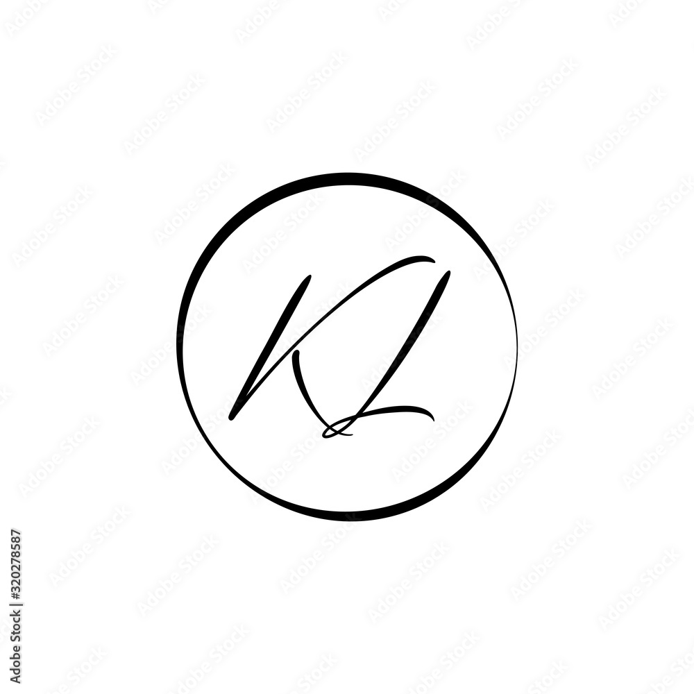 Initial Alphabet KL Logo Design vector Template. Linked Letter KL Logo ...