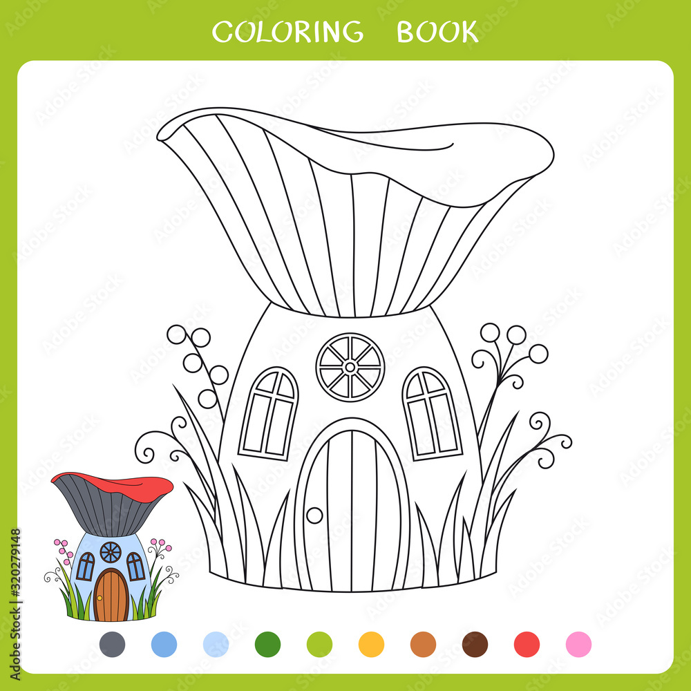 Simple educational game for kids. Illustration of the fairytale ...