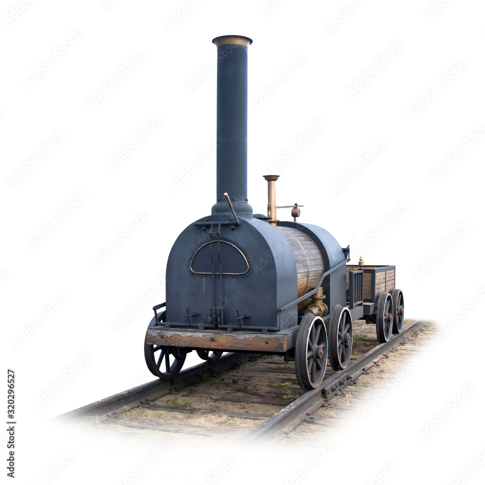 Model of the first Russian steam locomotive Stock Photo | Adobe Stock