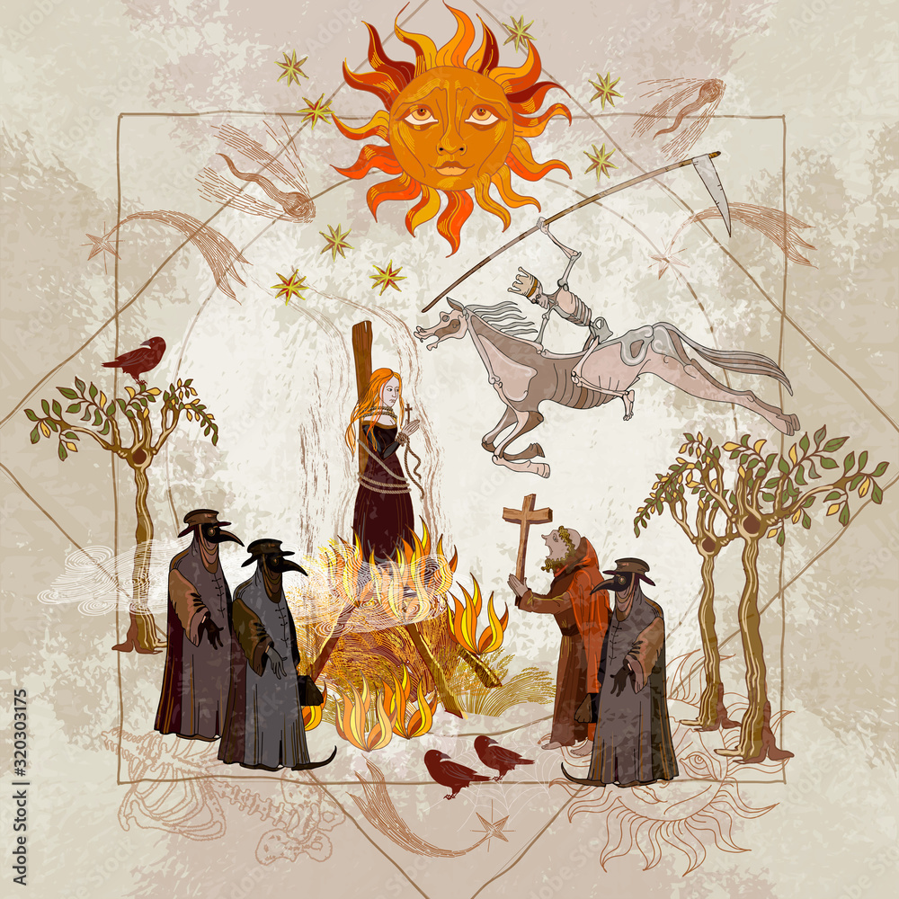 Pestilence Horseman Drawing