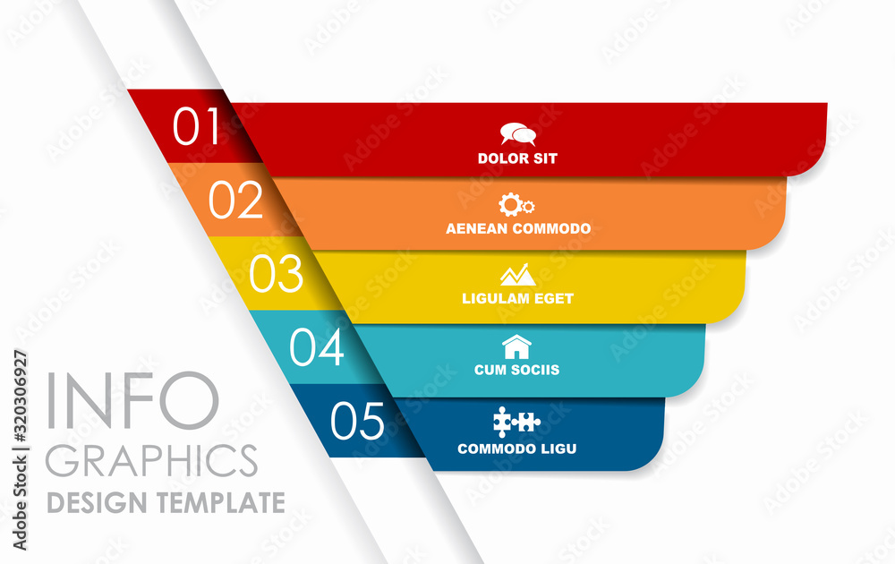 Infographic design template with place for your data. Vector ...
