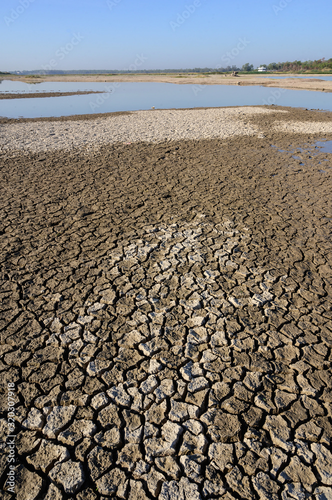 Climate change and drought land, water crisis and global warming Stock ...