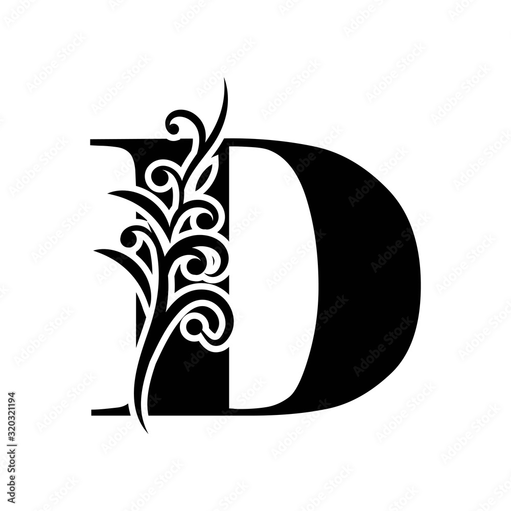 Capital Letter D Template