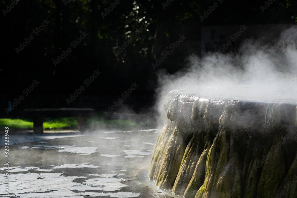 Hot springs Public Park in Ranong, Southern Thailand Stock Photo ...
