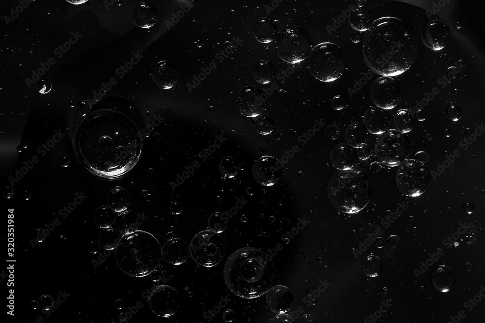 Abstract Black water bubbles background Stock Photo | Adobe Stock