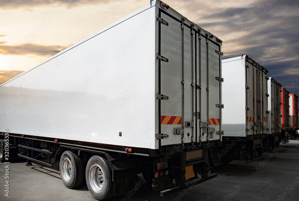 Road freight industry logistics and transport, Trucks shipping ...