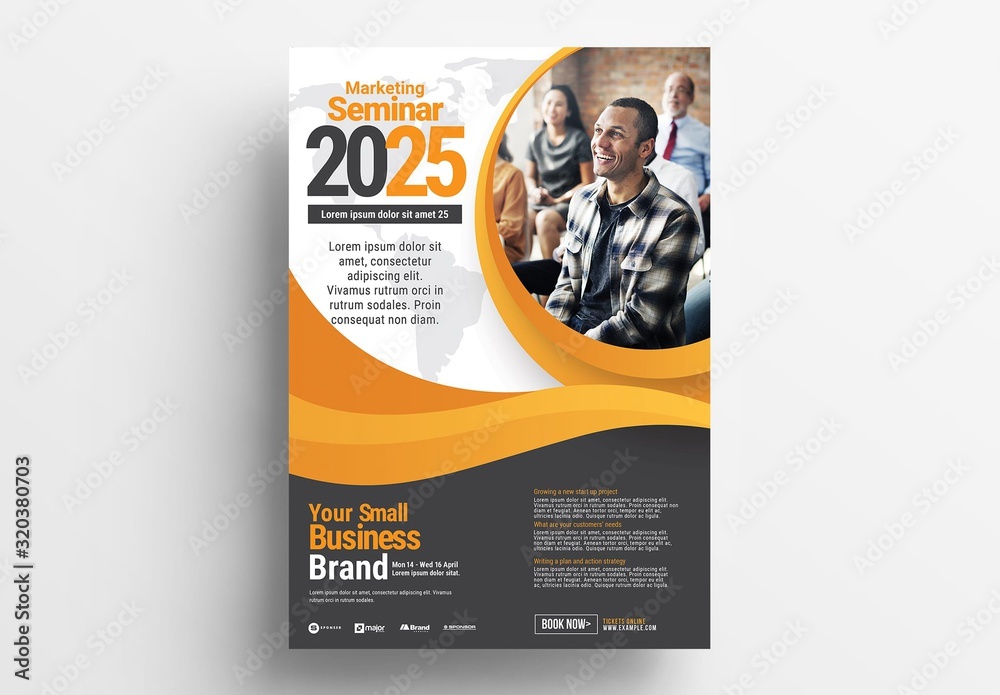 Business Event Poster Layout Stock Template | Adobe Stock